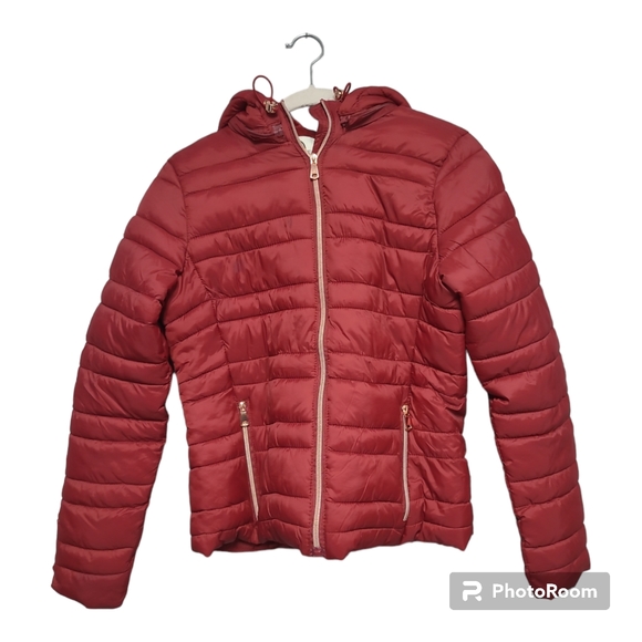 1 Sunset Lane | Jackets & Coats | Sunset Lane Womens Puffer Jacket Red ...